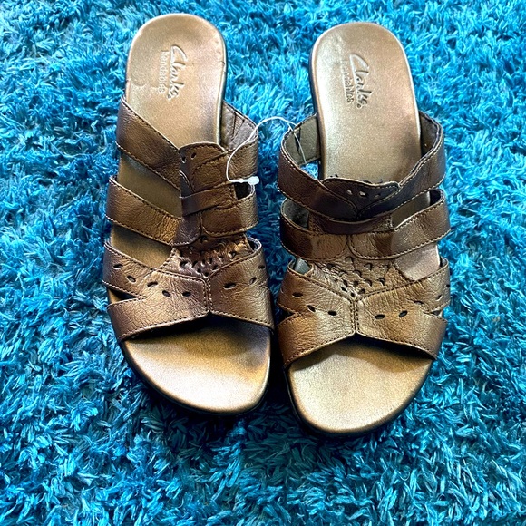 Clarks | Shoes | Clarks Bendables Brown Leather Ella Celtic Pewter ...